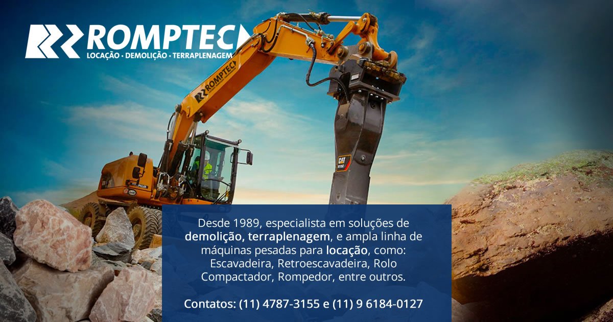 Home - Romptec - Locação, Demolição e Terraplenagem Home - Romptec - Locação, Demolição e Terraplenagem
